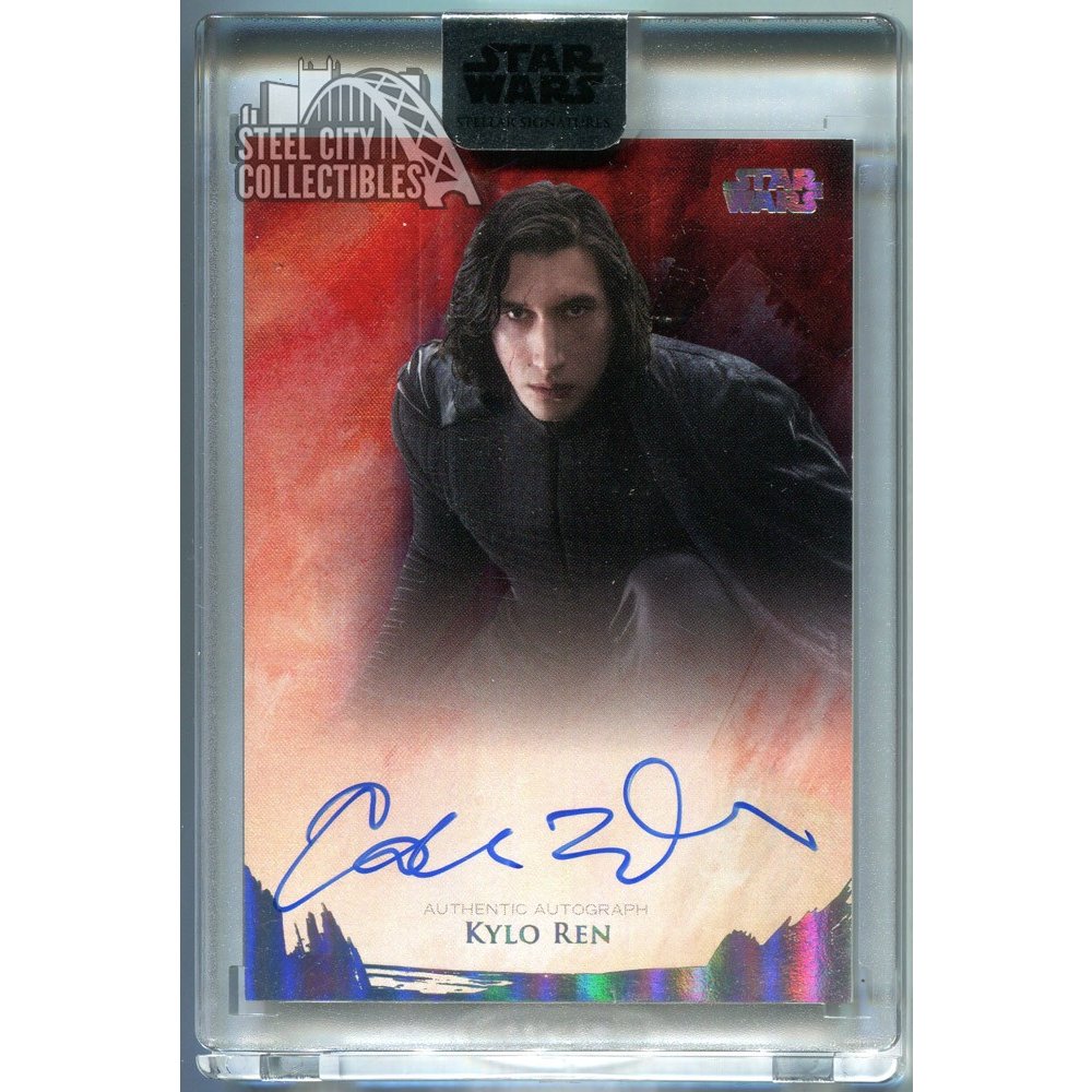 Adam Driver Kylo Ren 2018 Topps Star Wars Stellar Signatures Autograph ...