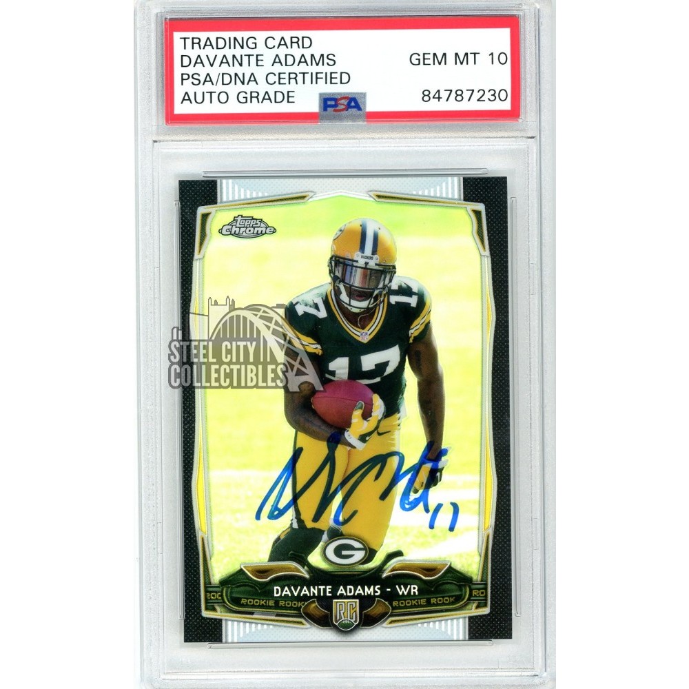 Davante Adams 2014 Topps Chrome Black Autograph Rookie Card /299 #114 ...