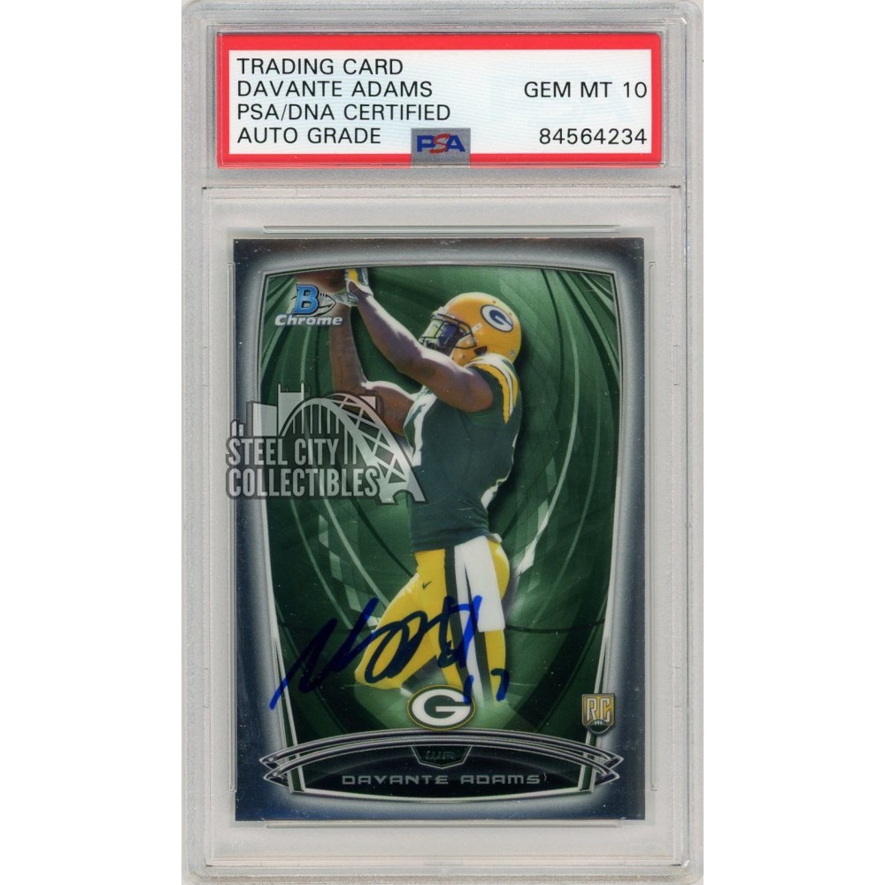 Davante Adams 2014 Bowman Chrome Autograph Rookie Card #197 PSA/DNA 10 ... Davante Adams 2014 Bowman Chrome Autograph Rookie Card #197 PSA/DNA 10 ...