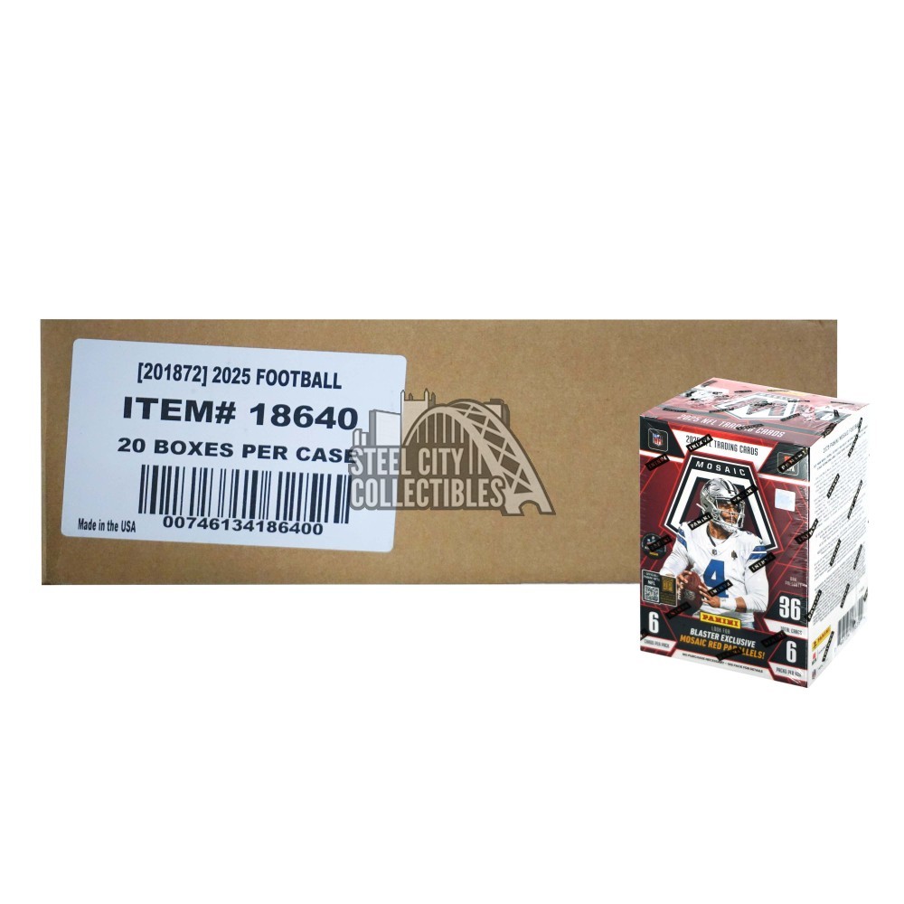 2025 Panini Mosaic Football Hobby Blaster 20-Box Case | Steel City ...