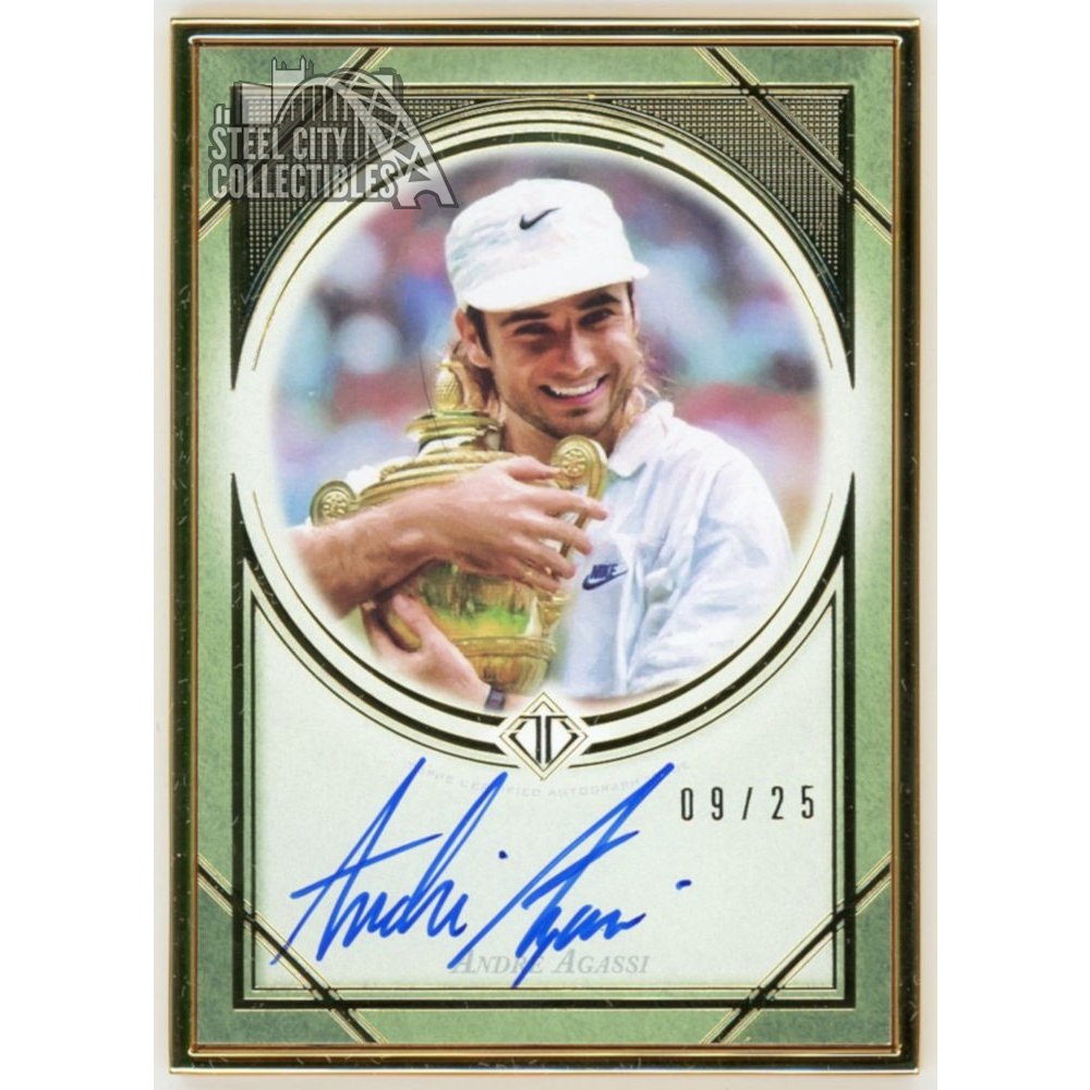 Andre Agassi 2020 Topps Transcendent Tennis Collection Autograph 09/25 ...