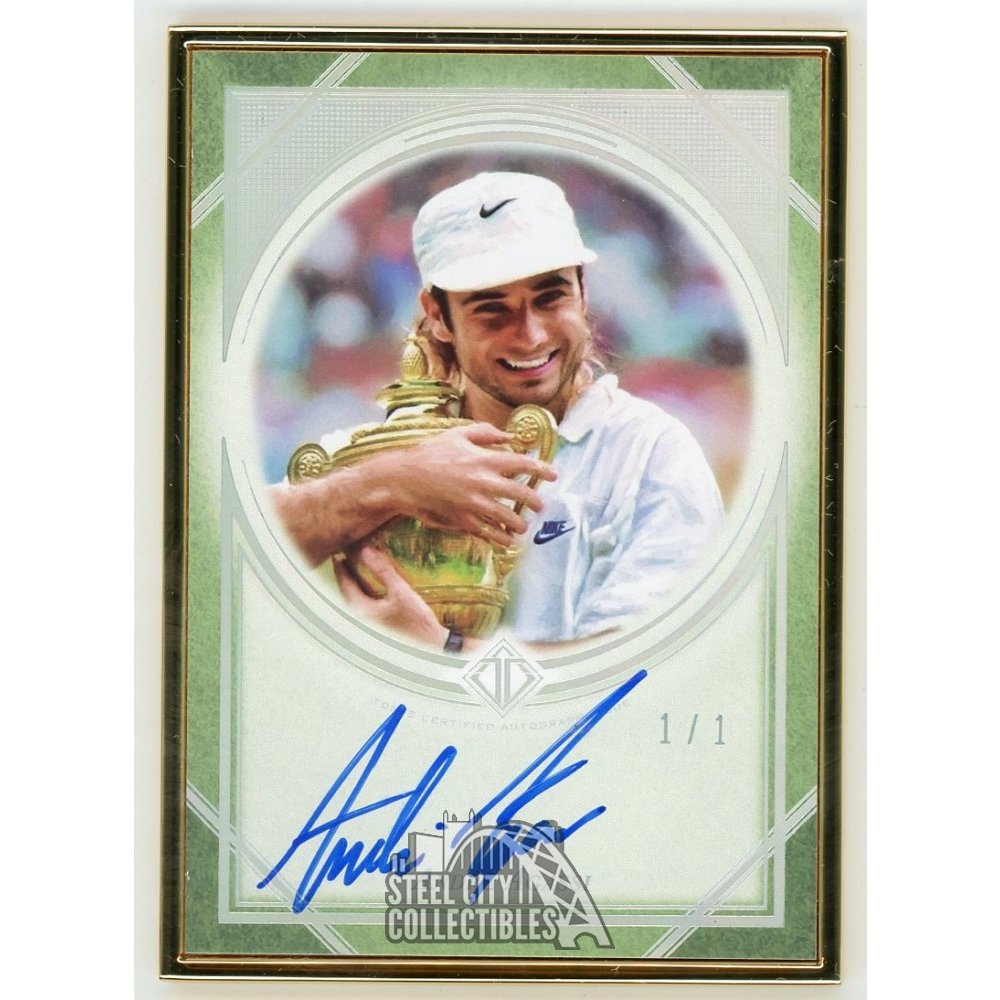 Andre Agassi 2020 Topps Transcendent Tennis Autographed Card 1/1 ...