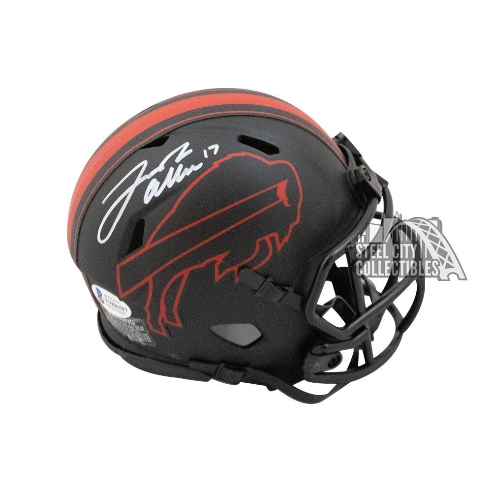 Josh Allen Autographed Buffalo Bills Eclipse Mini Football Helmet - BAS ... Josh Allen Autographed Buffalo Bills Eclipse Mini Football Helmet - BAS ...