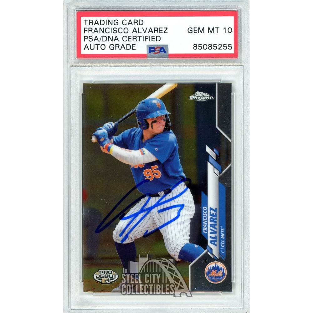 Francisco Alvarez 2020 Topps Chrome Pro Debut Autograph Card #PDC-64 ...