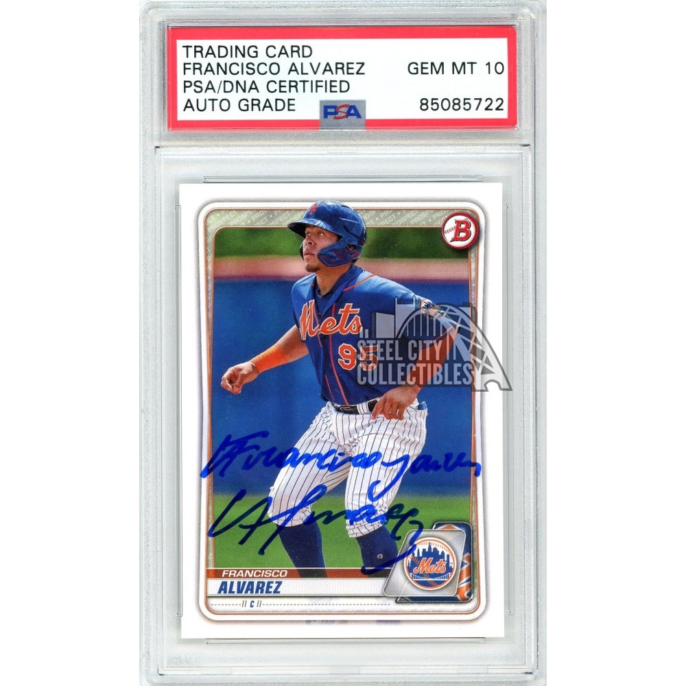 Francisco Alvarez 2020 Bowman Baseball Full Name Autograph Card #BD-143 ...