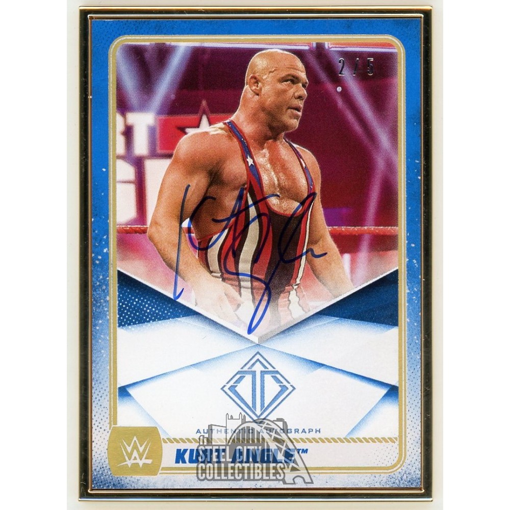 Kurt Angle 2020 Topps Transcendent WWE Autographed Card /5 | Steel City ...