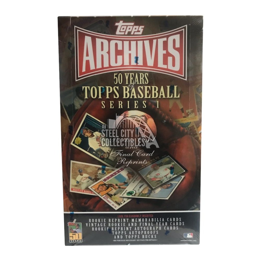 2001 Topps Archives Baseball Series 1 20-Pack Retail Box | Steel City ...