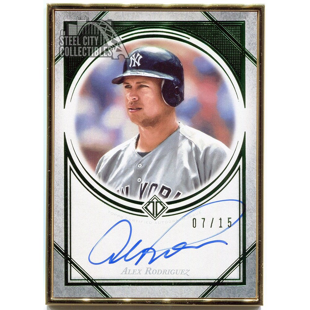Alex Rodriguez 2018 Topps Transcendent Autograph Emerald Parallel 7/15 ...