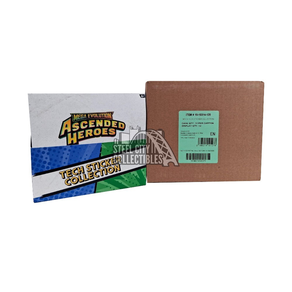 Pokemon Mega Evolution ME2.5 Ascended Heroes Tech Sticker Collection 12 ...