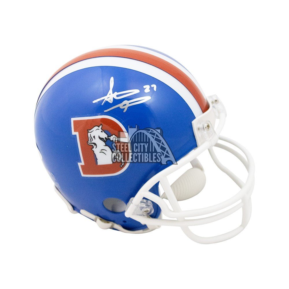 Steve Atwater Autographed Denver Broncos Throwback Mini Football Helmet ...