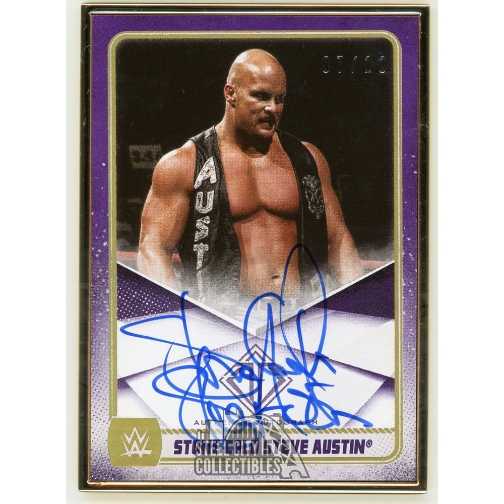 Stone Cold Steve Austin 2020 Topps Transcendent WWE Autographed Card ...