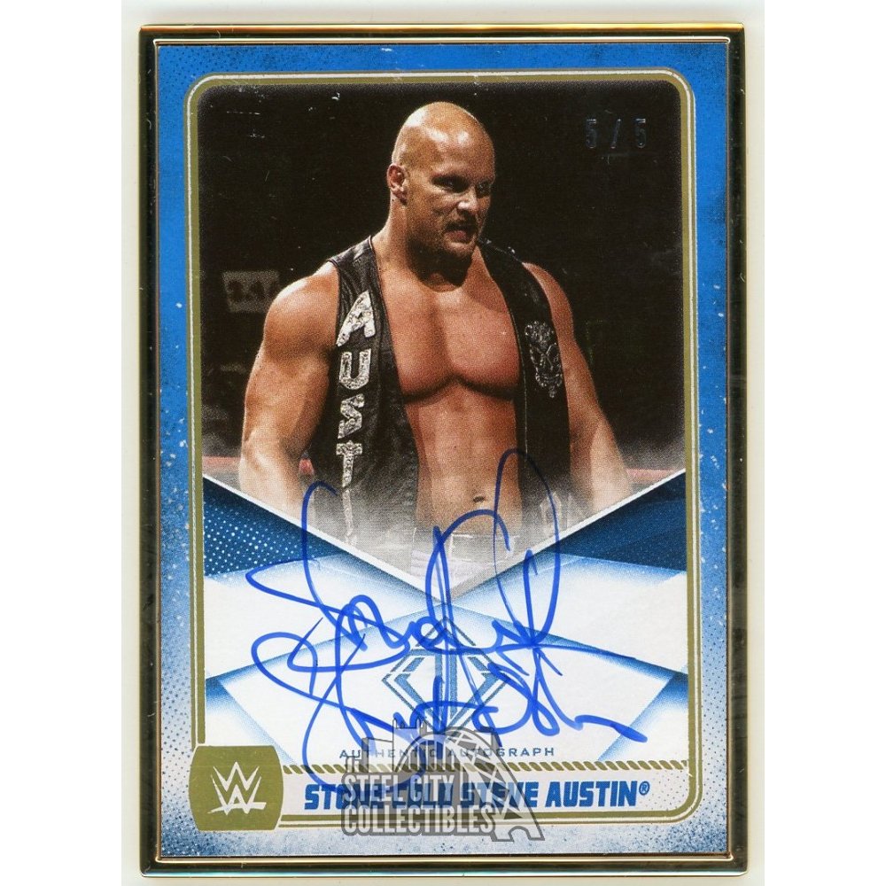 Stone Cold Steve Austin 2020 Topps Transcendent WWE Autographed Card 5/ ...