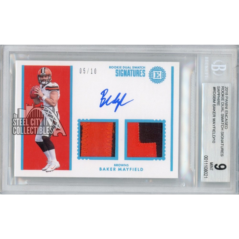 Baker Mayfield 2018 Panni Encased Autograph Rookie Patch Card #RDS-BM 5 ...