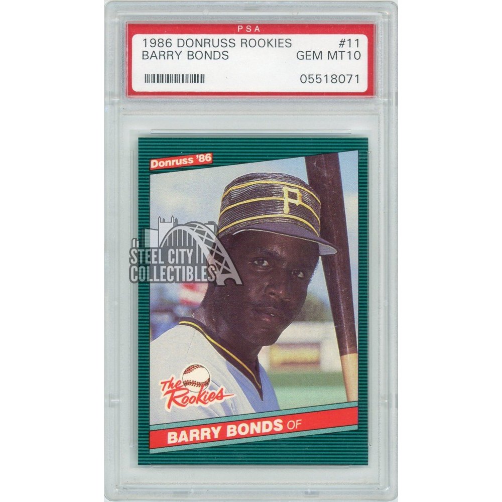 Barry Bonds 1986 Donruss Baseball Rookie Card Psa 10 | Steel City