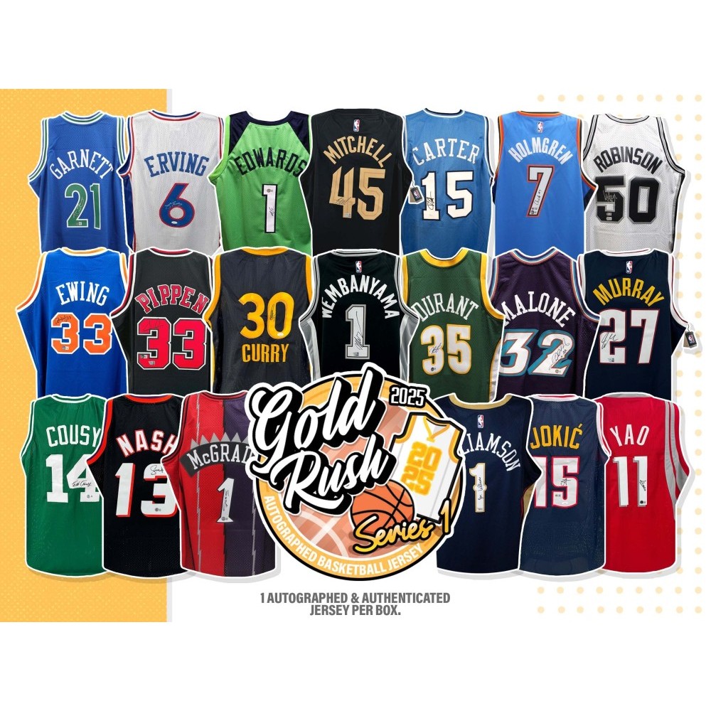 2025 Gold Rush Autographed Basketball Jersey Series 1 Box | Steel City ...