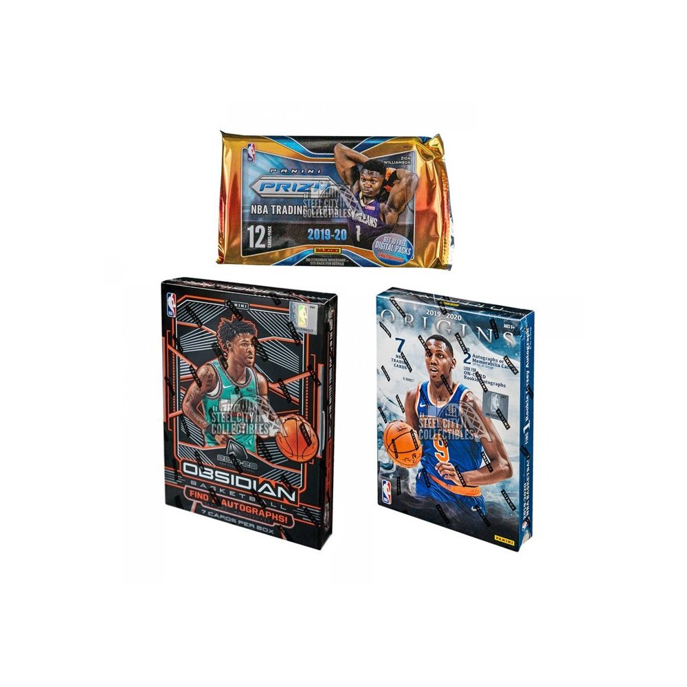 2019-20 Panini NBA Origins & Obsidian Hobby Box with 1 Prizm Hobby Pack ...