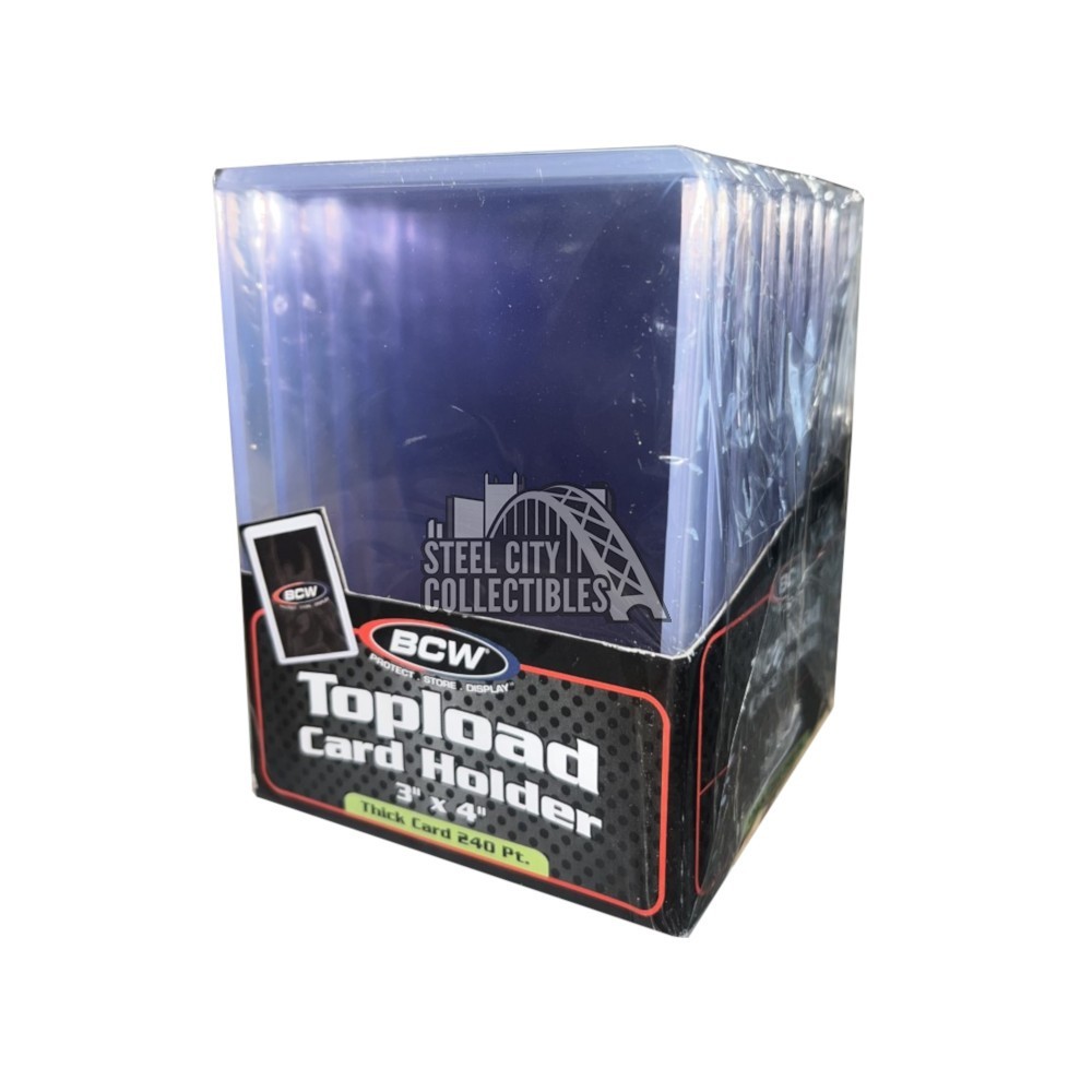 3x4 BCW 240pt Toploaders Pack Of 10 | Steel City Collectibles