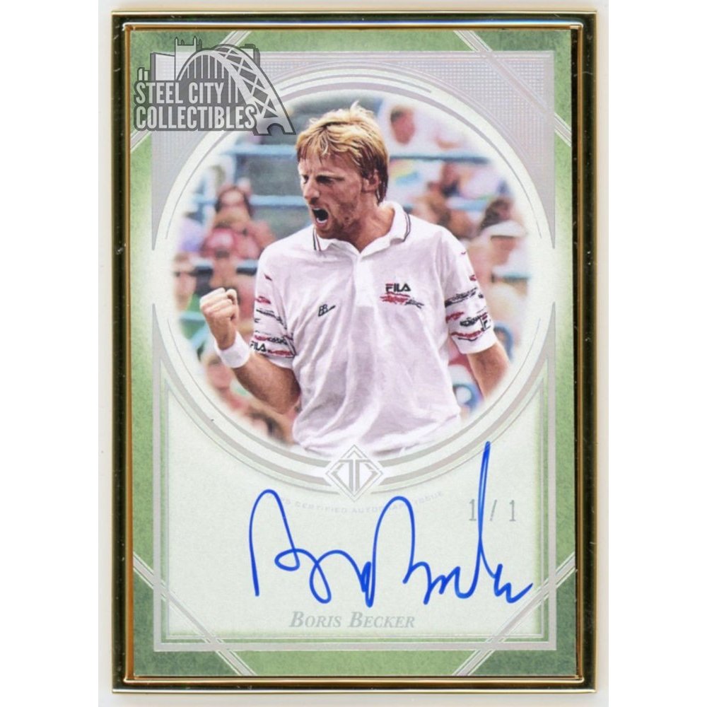Boris Becker 2020 Topps Transcendent Tennis Collection Platinum ...