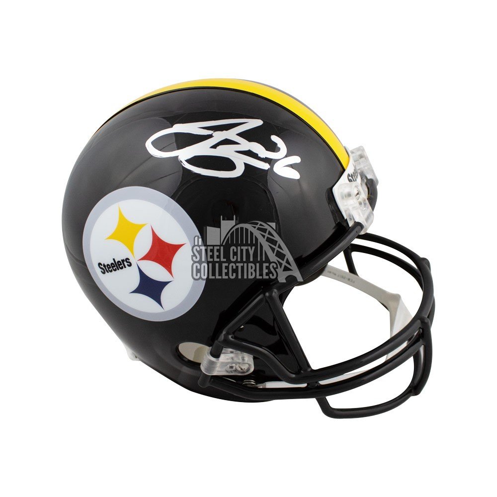 Le'Veon Bell Autographed Pittsburgh Steelers Full-Size Football Helmet ...