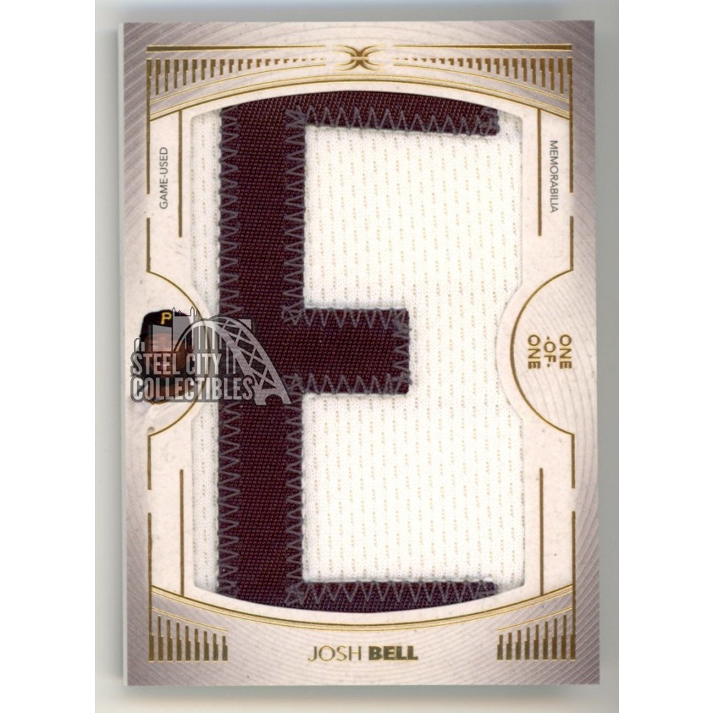 Josh Bell 2021 Topps Definitive Nameplate Letter Patch Card 1/1 | Steel ...