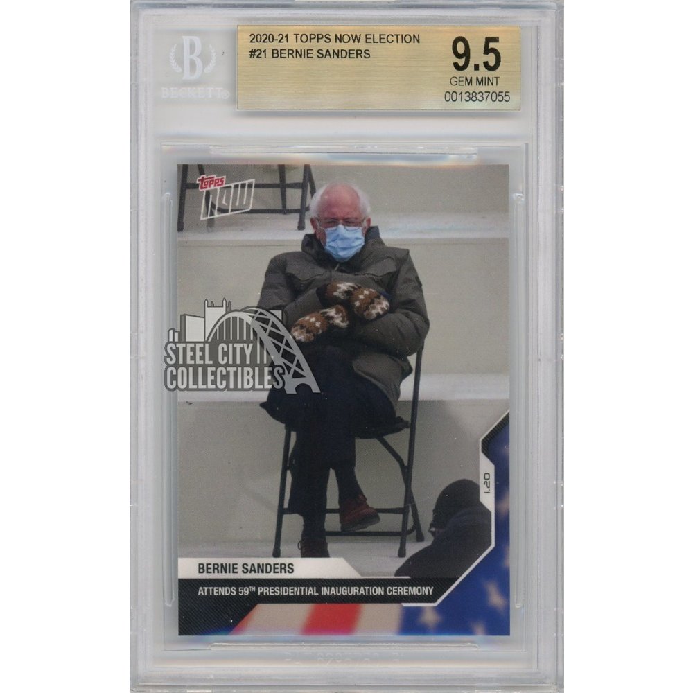 Bernie Sanders 2021 Topps Now Presidential Inauguration #21 BGS 9.5 Gem ...
