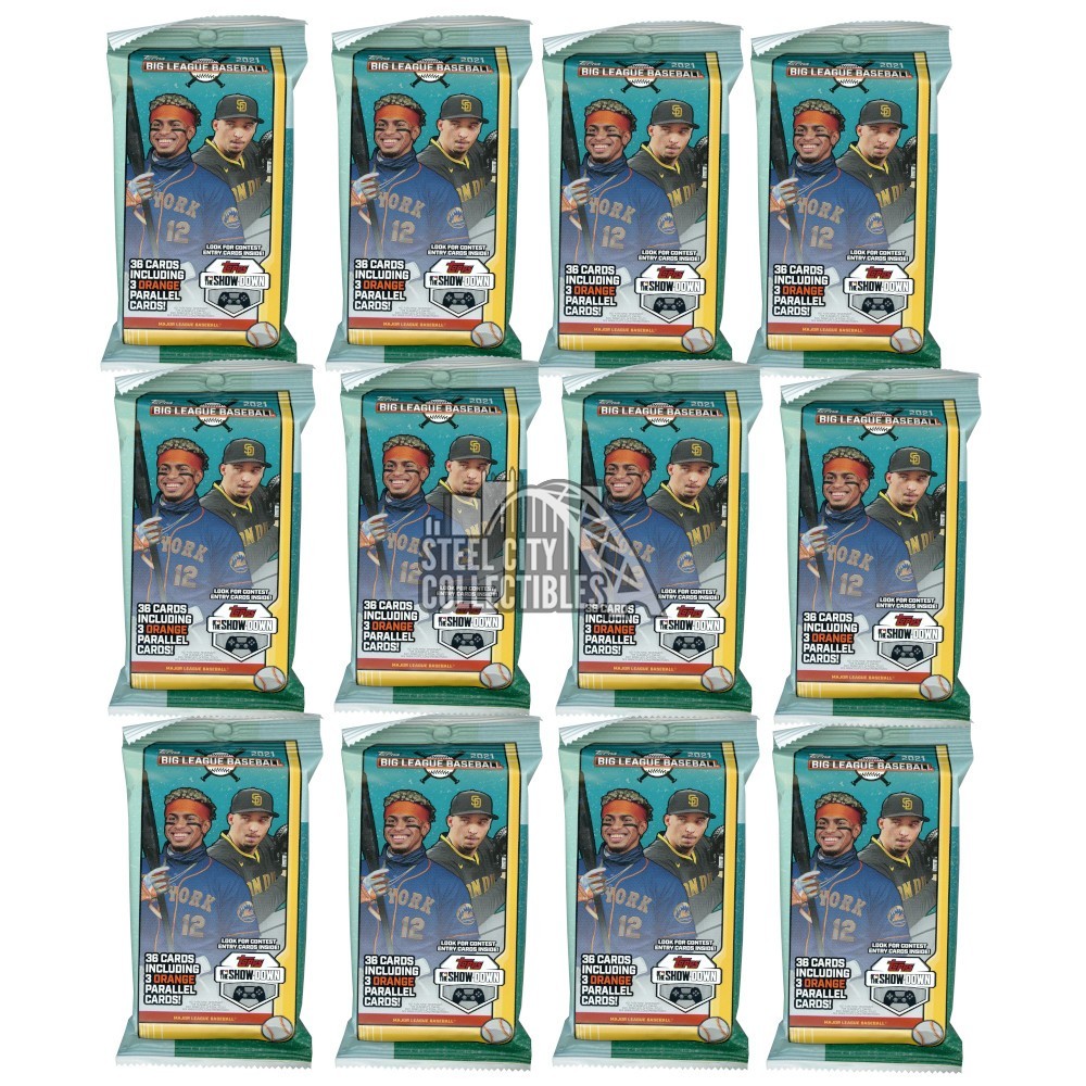 2021 Topps Big League Baseball 12-Fat Pack Lot | Steel City Collectibles