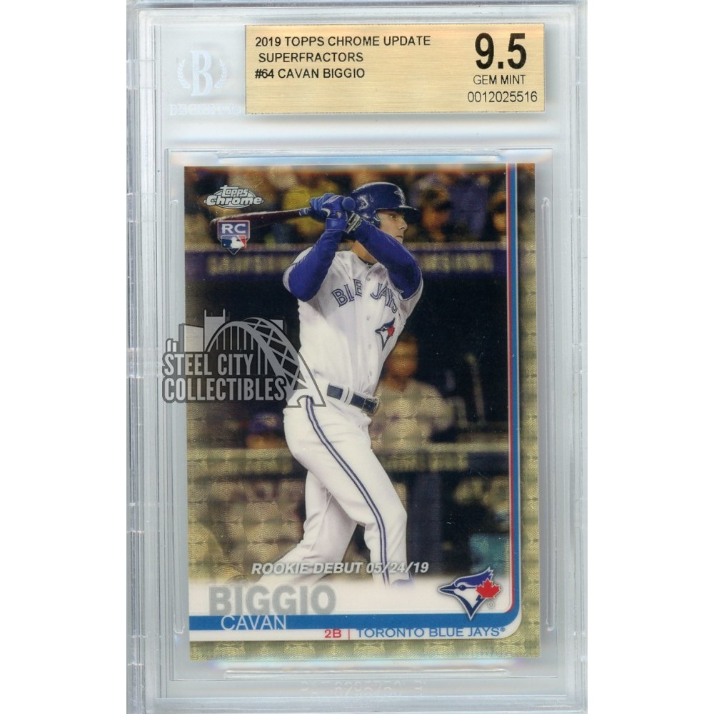 Cavan Biggio 2019 Topps Chrome Update Superfractor Rookie Card 1/1 #64 ...