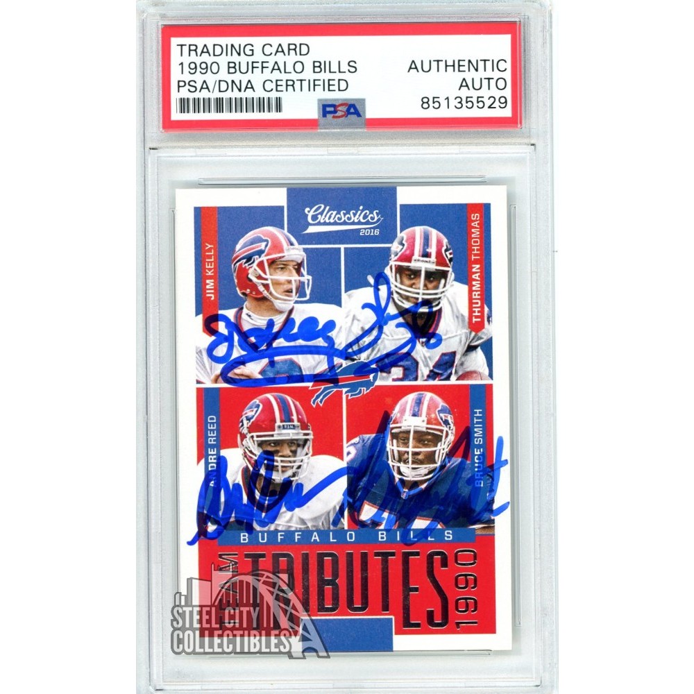 Jim Kelly/Andre Reed/Thurman Thomas/Bruce Smith 2016 Classics Silver ...