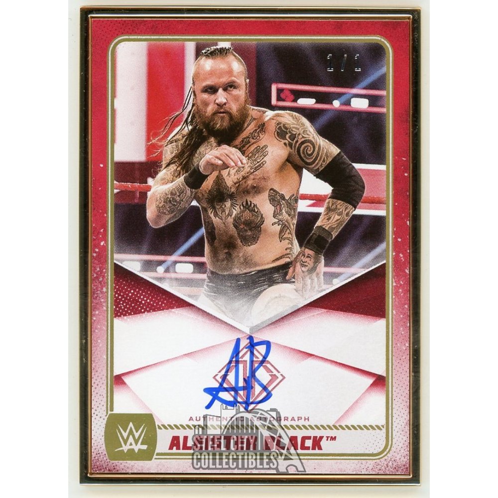 Aleister Black 2020 Topps Transcendent WWE Autographed Card 1/1 | Steel ...
