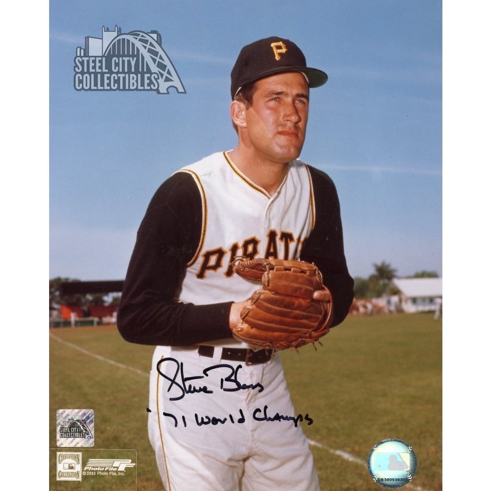 Steve Blass "71 World Champs" Autographed Pittsburgh Pirates 8x10 Photo ...