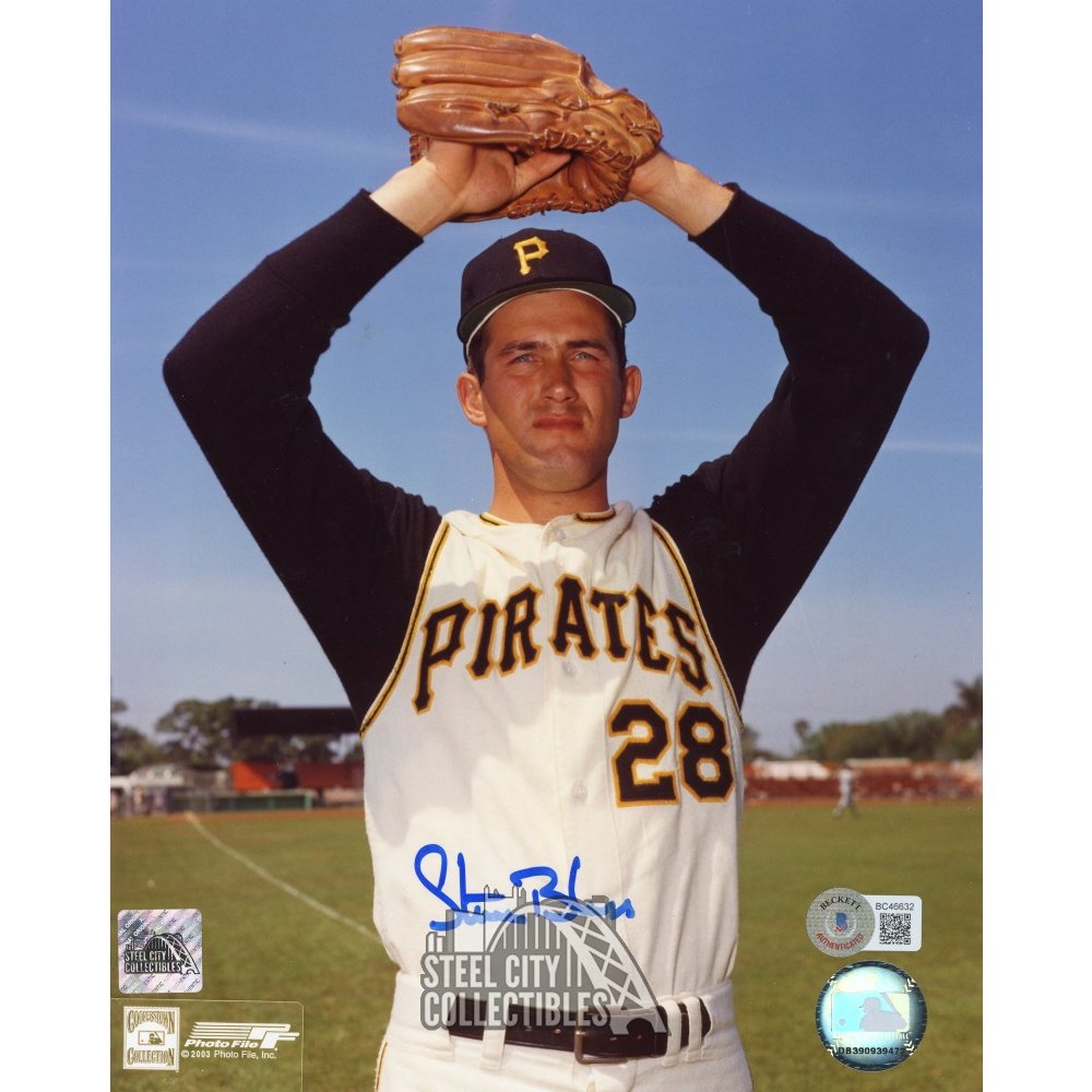 Steve Blass Autographed Pittsburgh Pirates 8x10 Photo - BAS (Arms Up ...