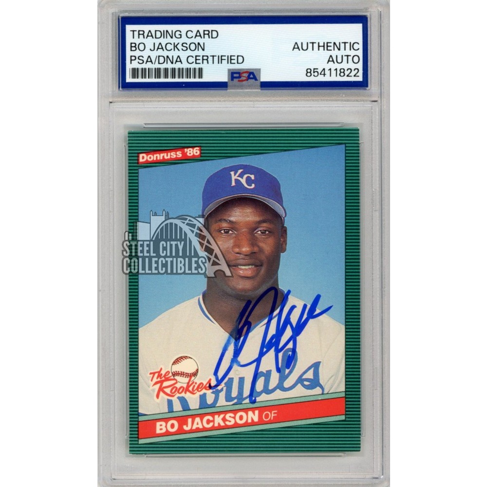 Bo Jackson 1986 Donruss The Rookies Autograph Card #38 PSA/DNA | Steel ...