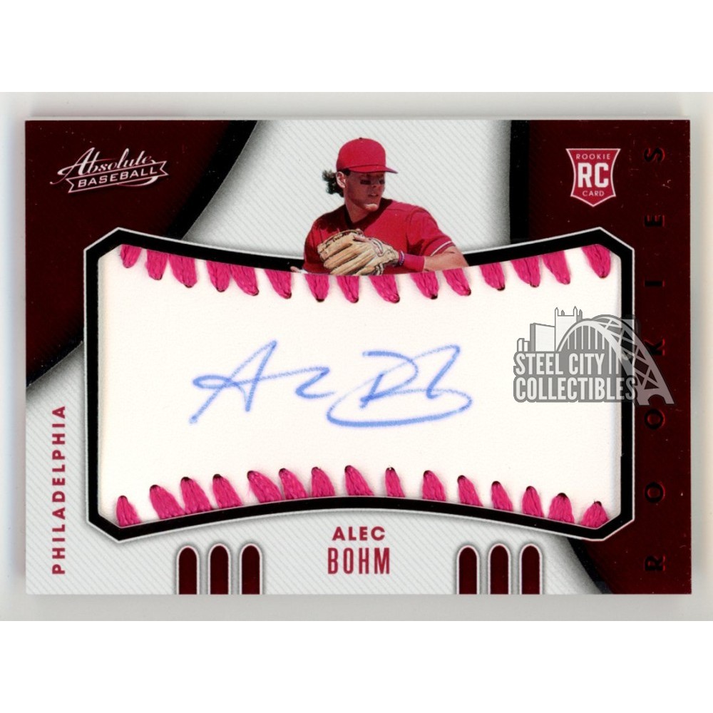 Alec Bohm 2021 Panini Absolute Baseball Autograph Rookie Card RC 10/35 | Steel City Collectibles