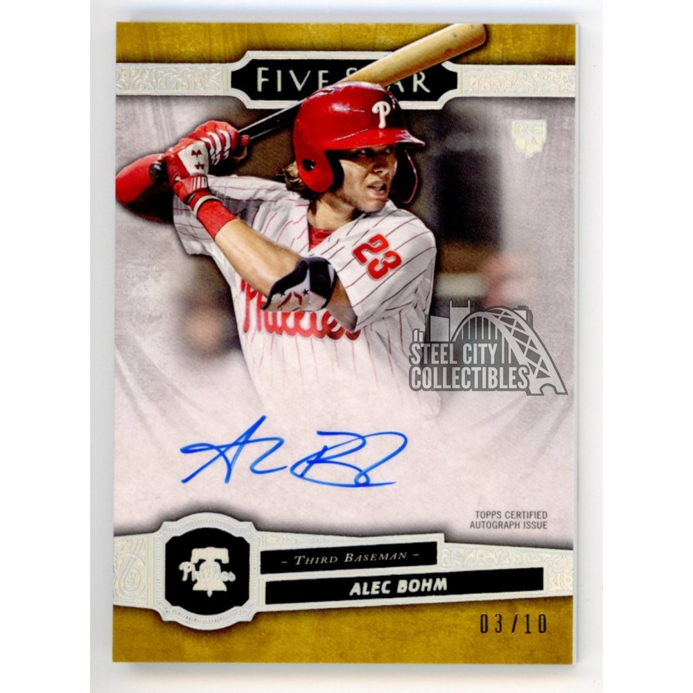 Alec Bohm 2021 Topps Five Star Autograph Rookie Card #FSA-ABA 03/10 | Steel City Collectibles