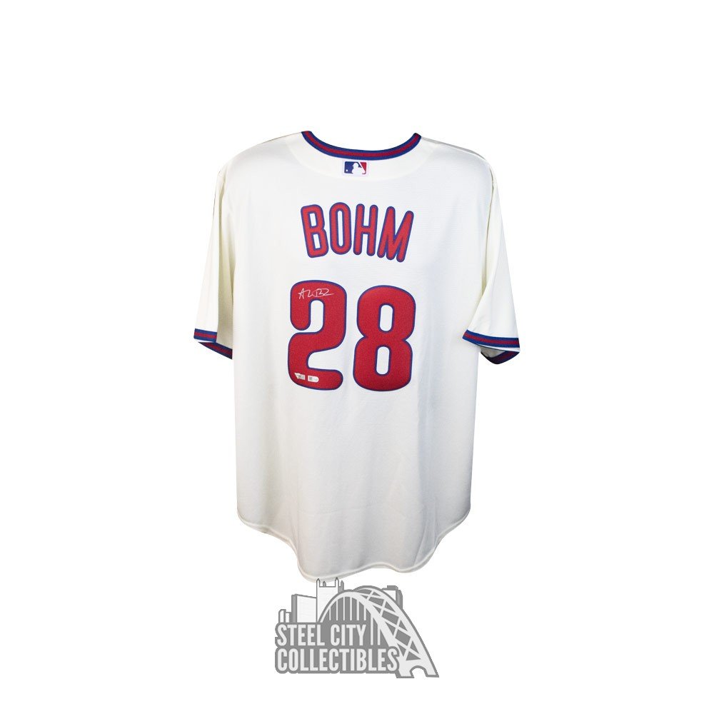 Alec Bohm Autographed Philadelphia Phillies Nike Replica Baseball ...