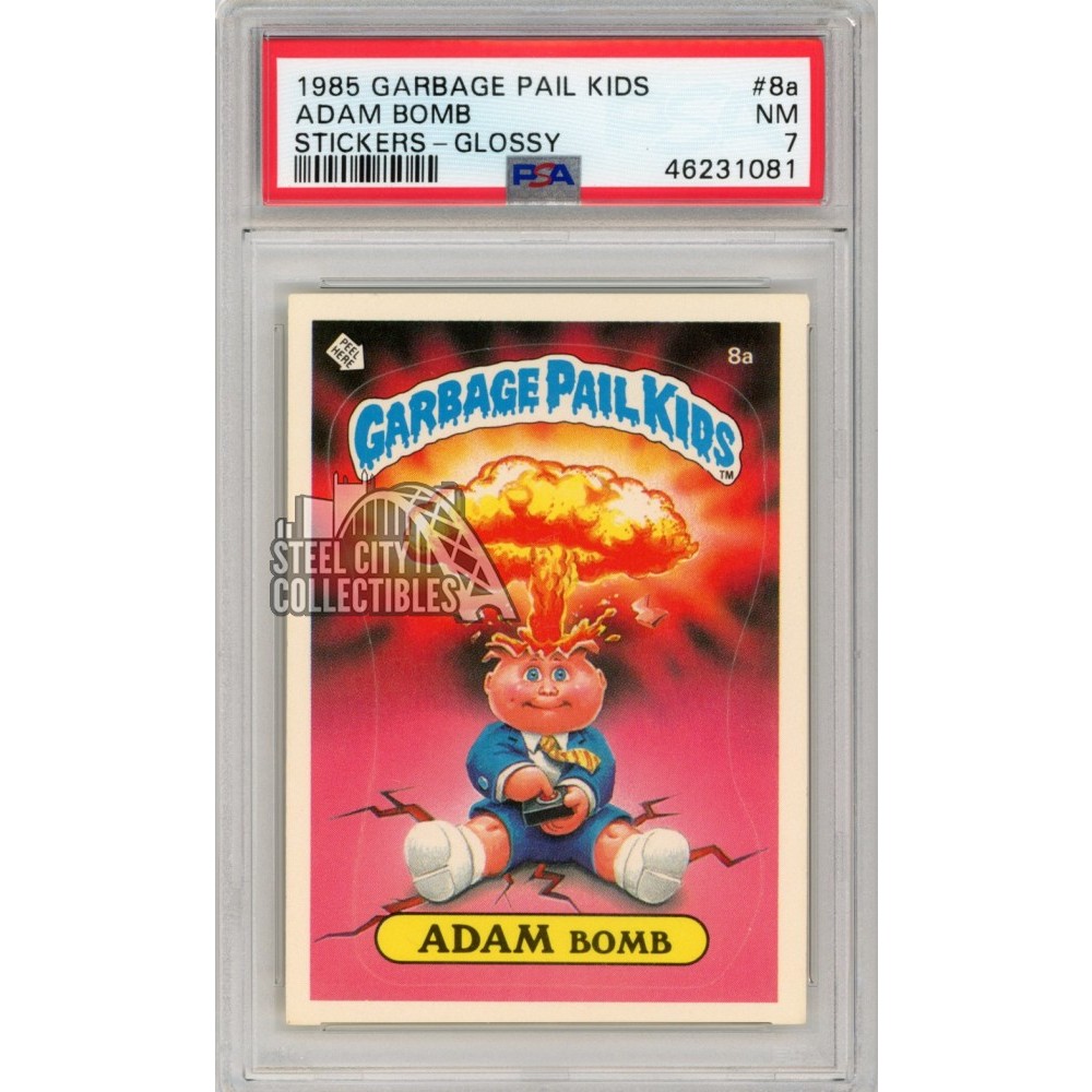 Adam Bomb 1985 Garbage Pail Kids Sticker Card #8A PSA 7 | Steel City ...
