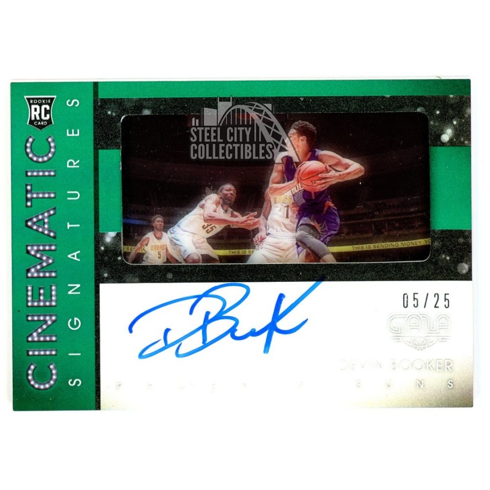 Devin Booker 2015-16 Panini Gala Cinematic Autograph Rookie card 05/25 ...