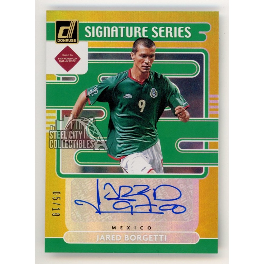 Jared Borgetti 2021-22 Panini Donruss Signatures Autograph Card 05/10 | Steel City Collectibles