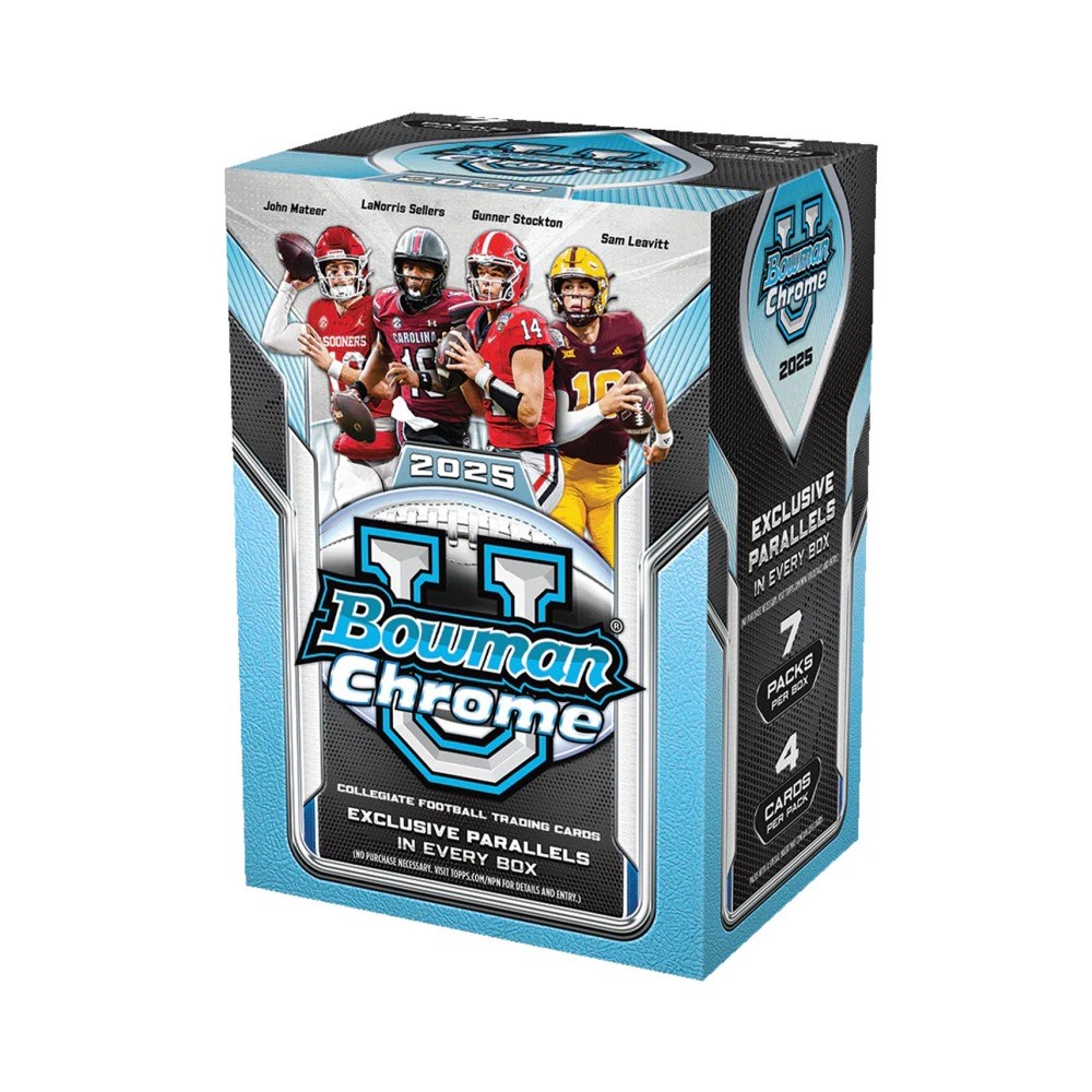 2025 Bowman University Chrome Football Blaster Box | Steel City ...