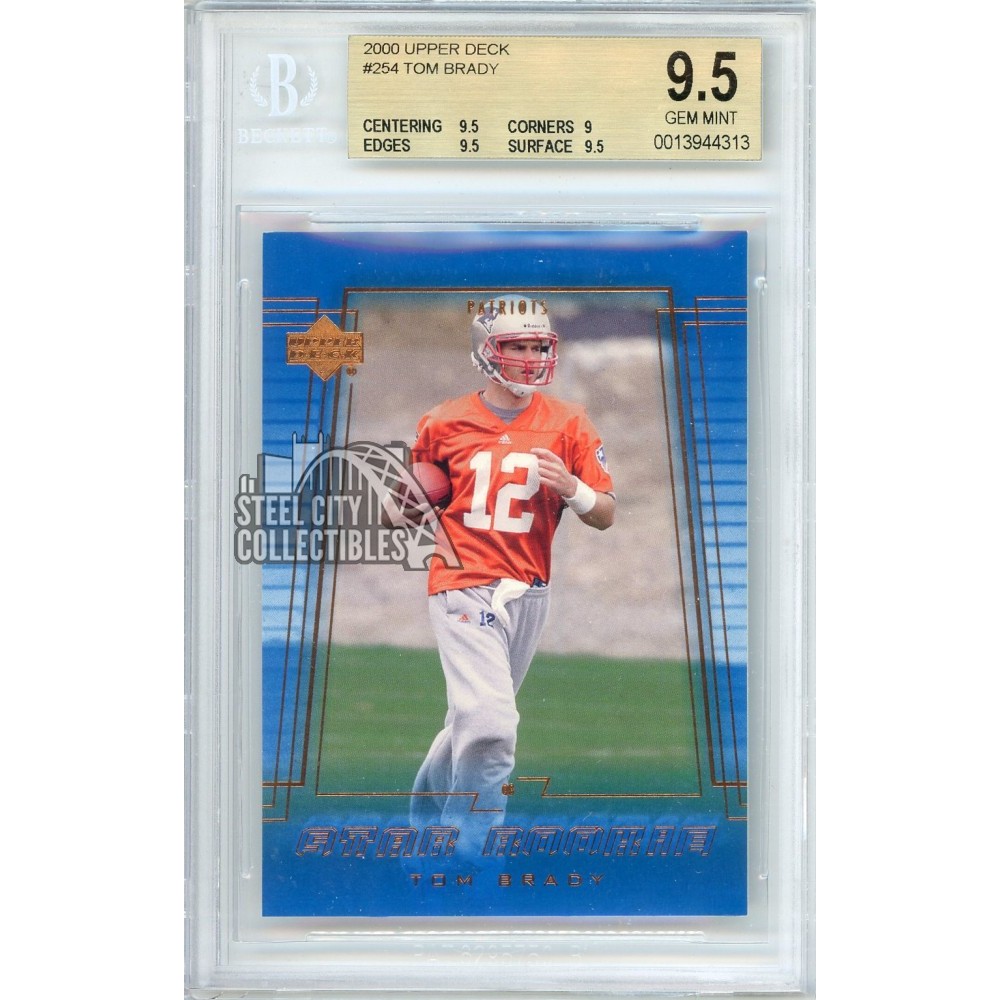 Tom Brady 2000 Upper Deck Rookie Card #254 BGS 9.5 Gem Mint | Steel ...