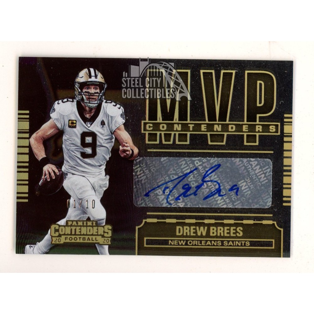 Drew Brees 2020 Panini MVP Contenders Autograph Card #MCA-DBR 01/10 ...
