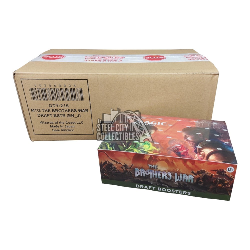 Magic the Gathering Brothers War Draft Booster 6-Box Case | Steel City ...