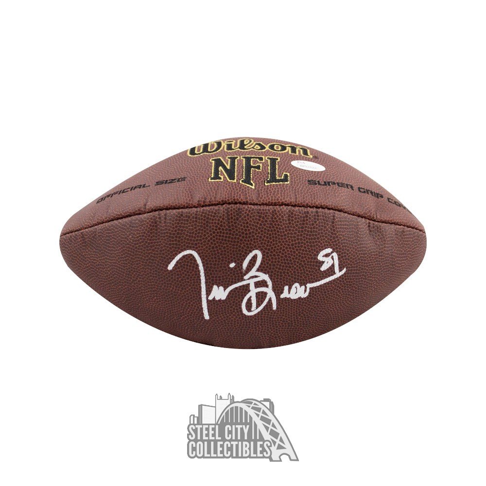 Tim Brown Autographed Football - JSA COA | Steel City Collectibles