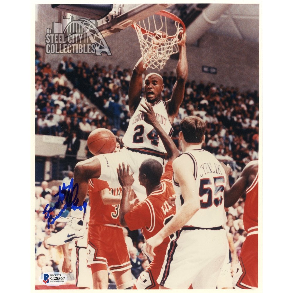 Scott Burrell Autographed University of Connecticut 8x10 Photo - BAS ...