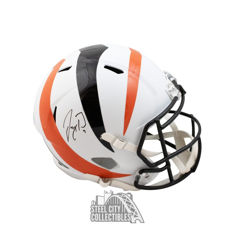 Joe Burrow Autographed Bengals AMP Replica Full-Size Football Helmet ...