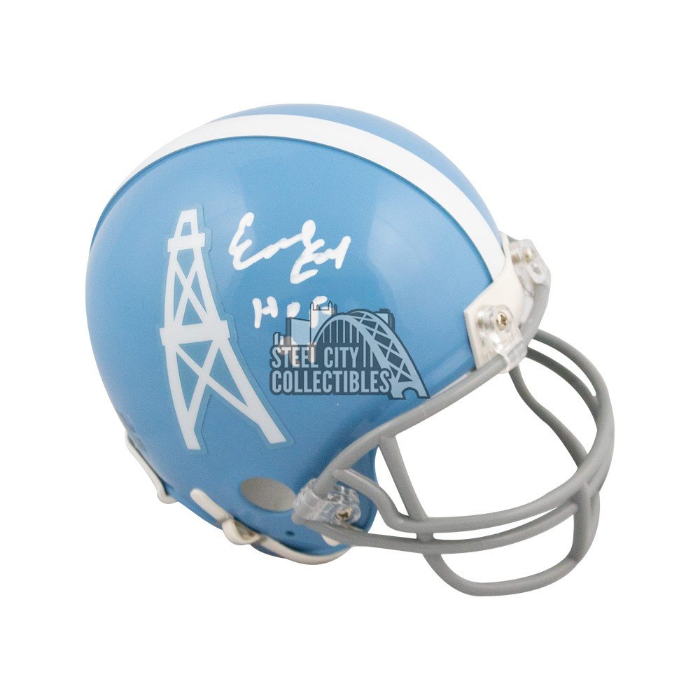 Earl Campbell HOF 91 Autographed Houston Oilers Blue Mini Football ...