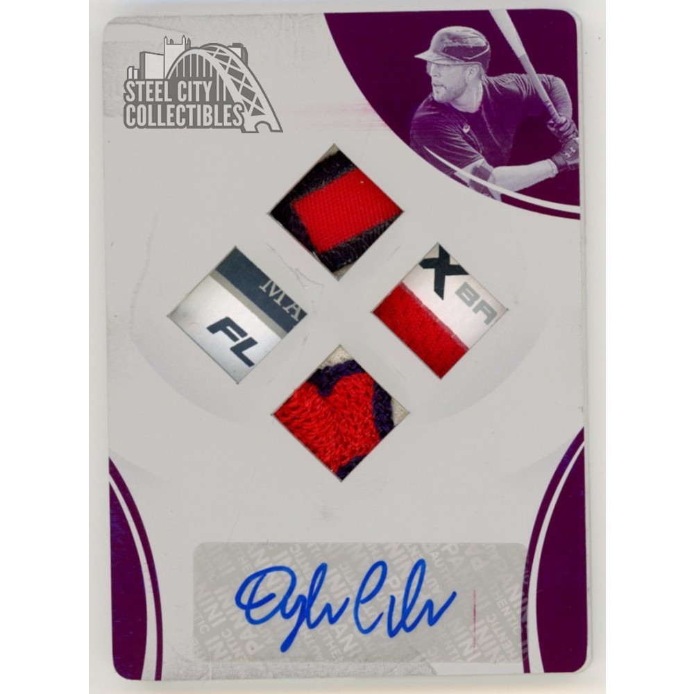 Dylan Carlson 2020 Panini Immaculate Quad Tag Logo Patch Autograph Card ...