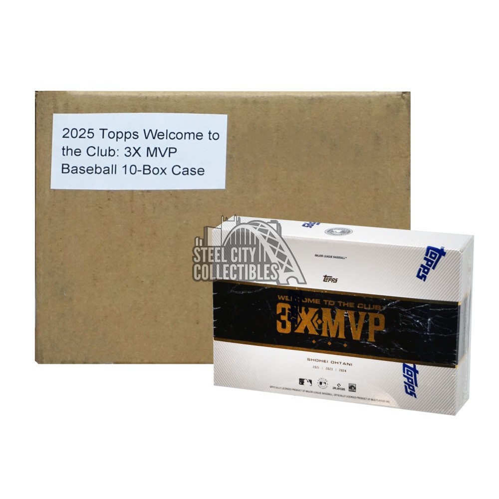 2025 Topps Welcome to the Club: 3X MVP Baseball 10-Box Case | Steel City Collectibles