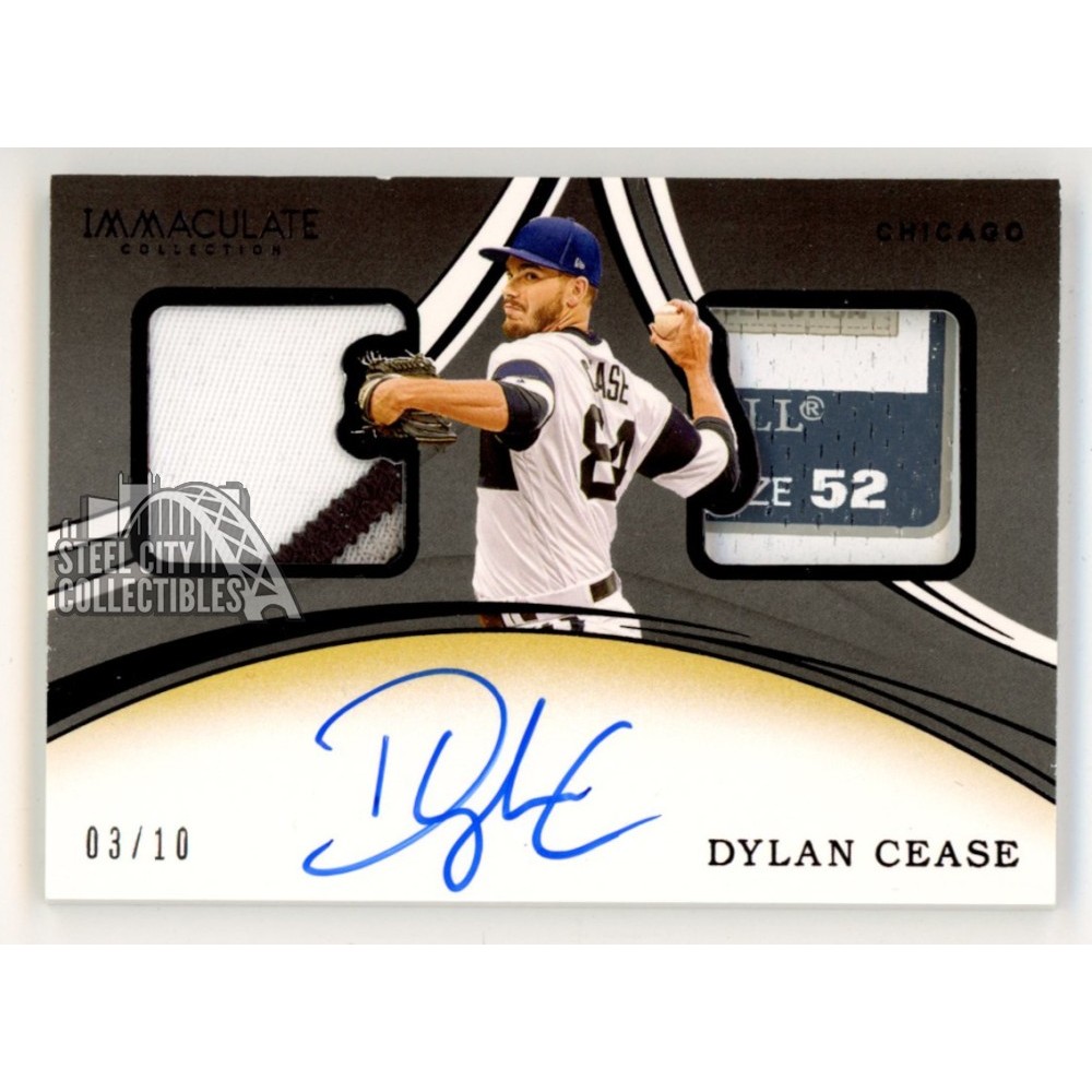 Dylan Cease 2020 Panini Immaculate Autograph Dual Patch Card #DMC-DC 03 ...