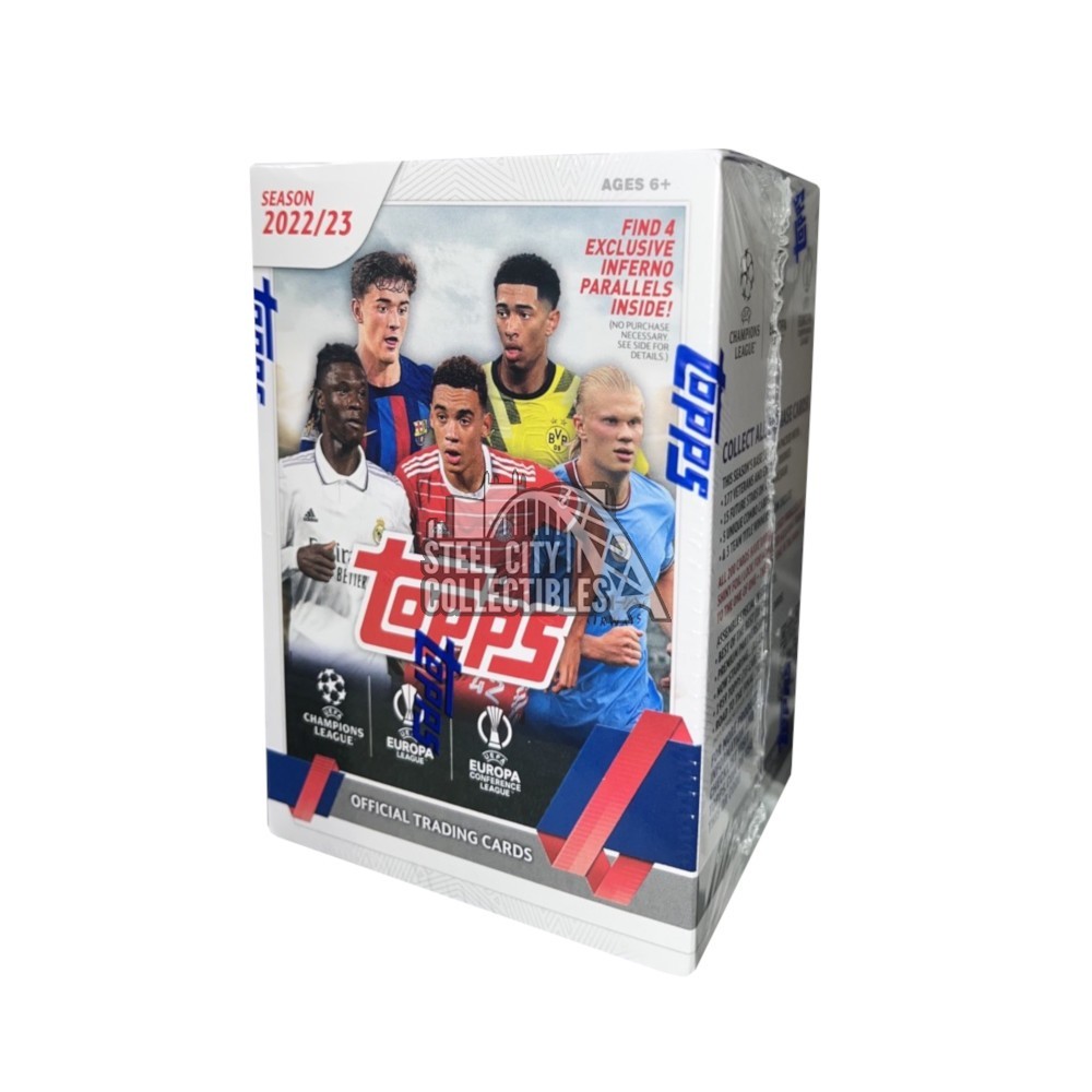 2022-23 Topps UEFA Club Competitions Soccer 7-Pack Blaster Box | Steel ...